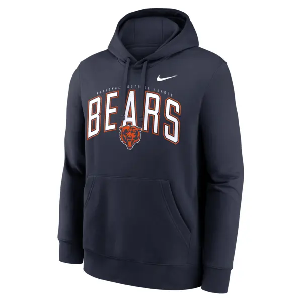 Nike Chicago Bears Club Nfl Pullover Hoodie