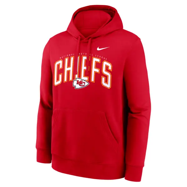 Nike Kansas City Chiefs Club Nfl Pullover Hoodie - Red