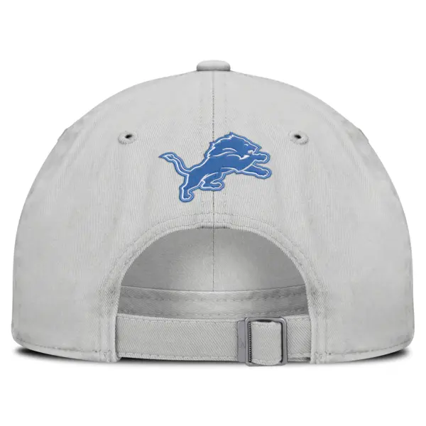 Nike Detroit Lions Primetime Club Arched Nfl Adjustable Hat - Grey