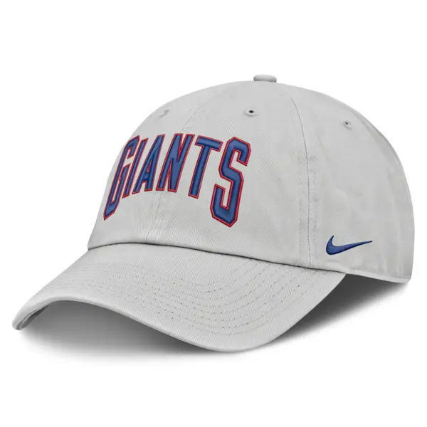 Nike New York Giants Primetime Club Arched Nfl Adjustable Hat
