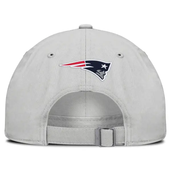 Nike New England Patriots Primetime Club Arched Nfl Adjustable Hat - Grey