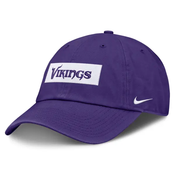 Nike Minnesota Vikings Primetime Club Wordmark Nfl Adjustable Hat