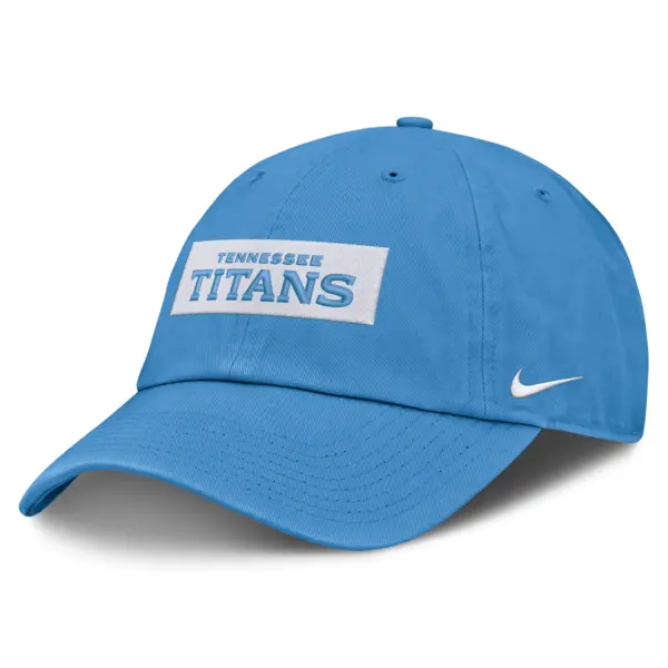Nike Tennessee Titans Primetime Club Wordmark Nfl Adjustable Hat - Blue