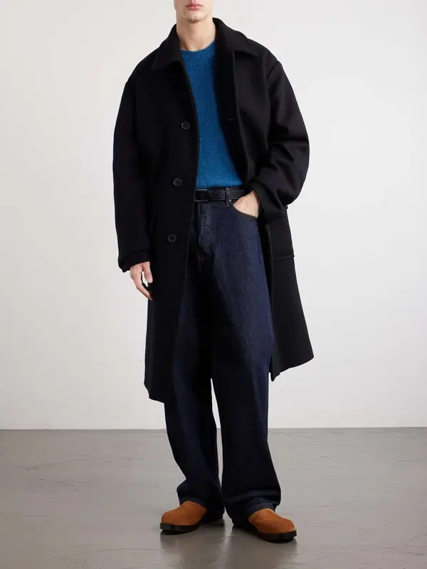 Dries Van Noten Oversized Wool-blend Coat