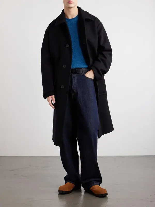 Dries Van Noten Oversized Wool-blend Coat