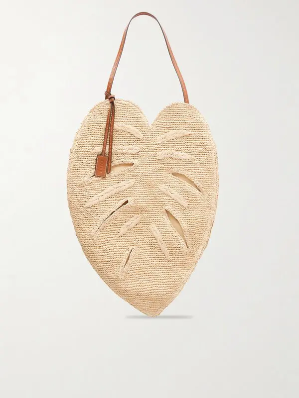 Staud Palm Raffia Tote - Neutrals