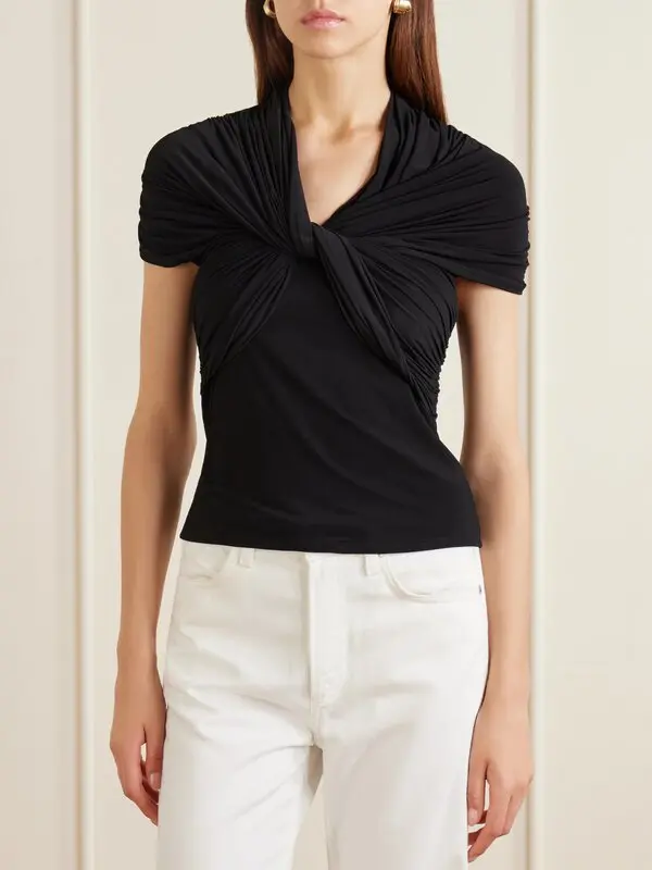 Tove Hadara Stretch-jersey Top - Black