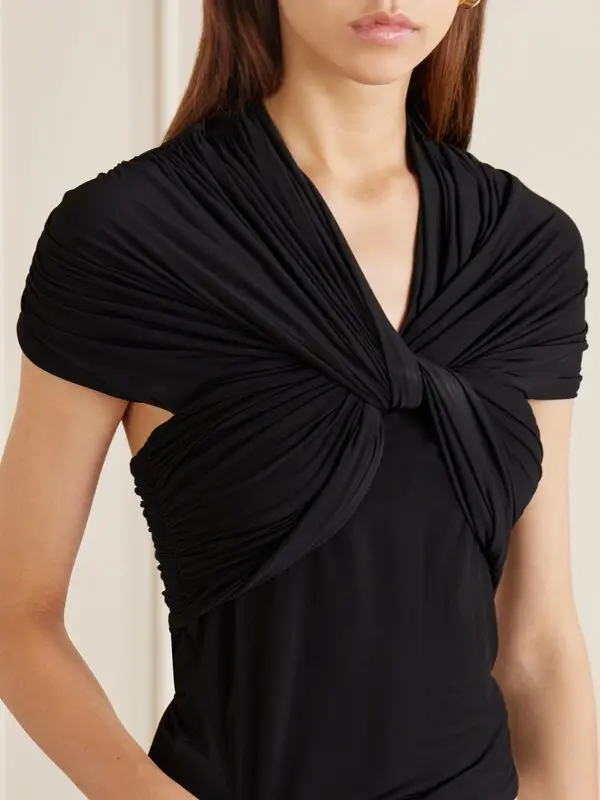 Tove Hadara Stretch-jersey Top - Black