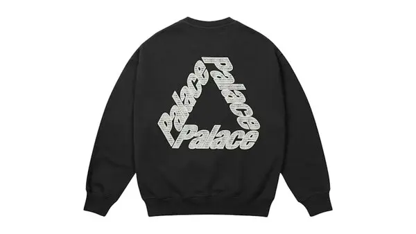 PALACE P3 Chain Puff Crew - Black