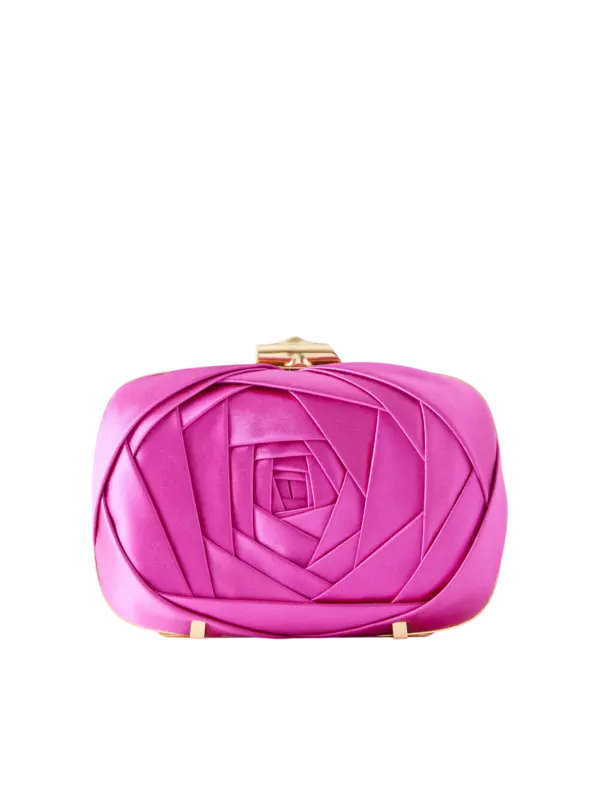 ROGER VIVIER Boite De Nuit Satin Clutch - Pink
