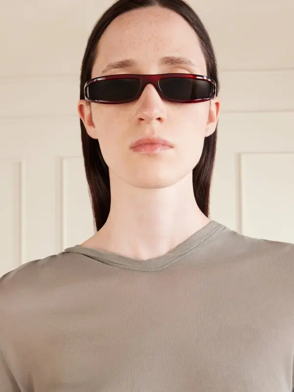 Rick Owens Wrap Around Acetate Sunglasses
