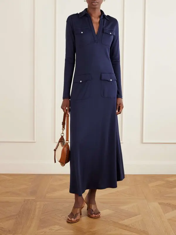 Polo Ralph Lauren Stretch-jersey Midi Dress