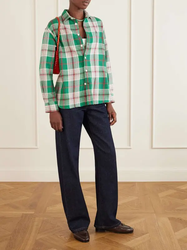 Polo Ralph Lauren Logo-embroidered Checked Cotton-twill Shirt