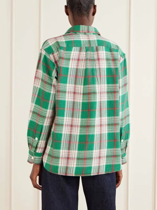 Polo Ralph Lauren Logo-embroidered Checked Cotton-twill Shirt