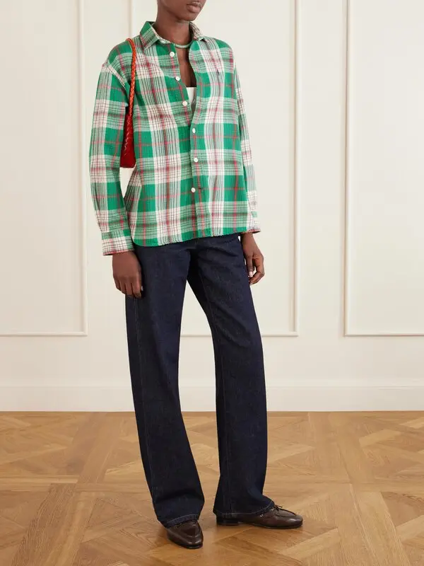 Polo Ralph Lauren Logo-embroidered Checked Cotton-twill Shirt