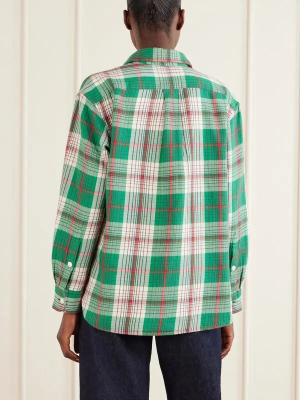 Polo Ralph Lauren Logo-embroidered Checked Cotton-twill Shirt