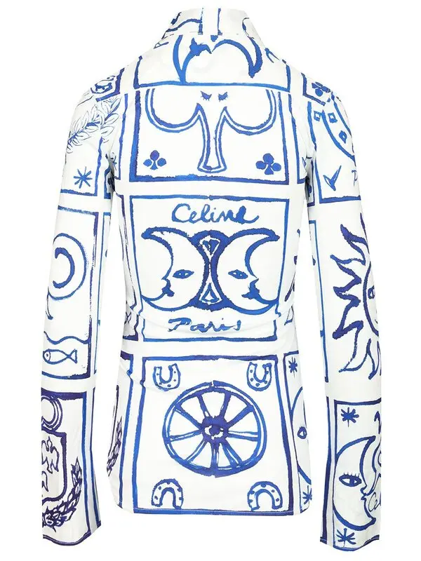 Celine Printed Silk Shirt