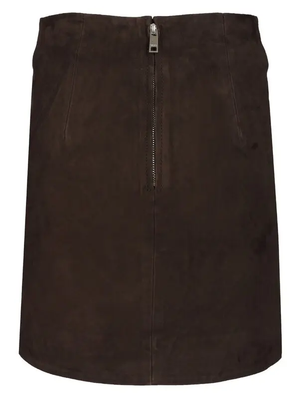 ROTATE BY BIRGER CHRISTENSEN Suede Mini Skirt