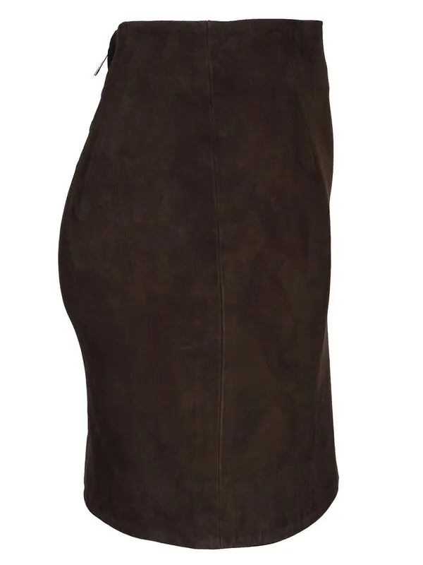 ROTATE BY BIRGER CHRISTENSEN Suede Mini Skirt