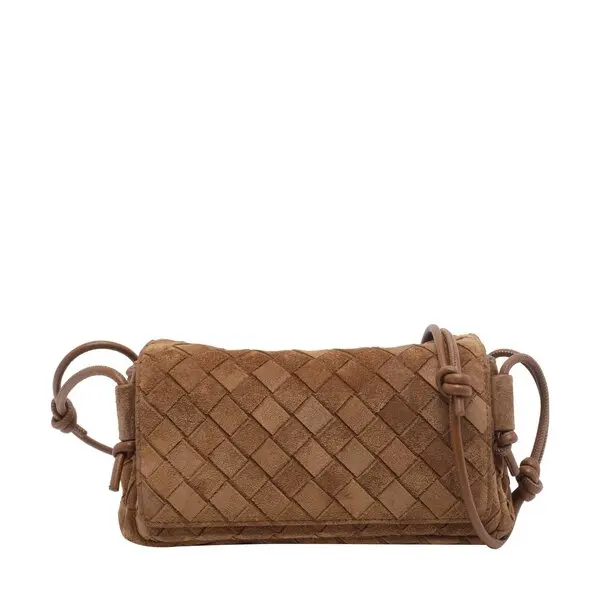 Bottega Veneta Pouch With Adjustable Shoulder Strap - Brown