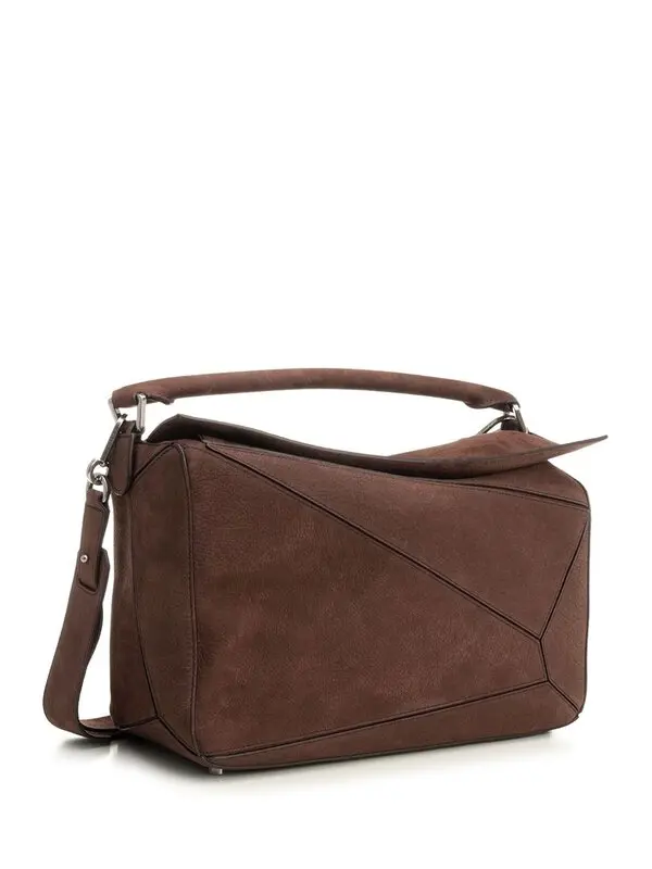 Loewe Large Puzzle Bag - Brown
