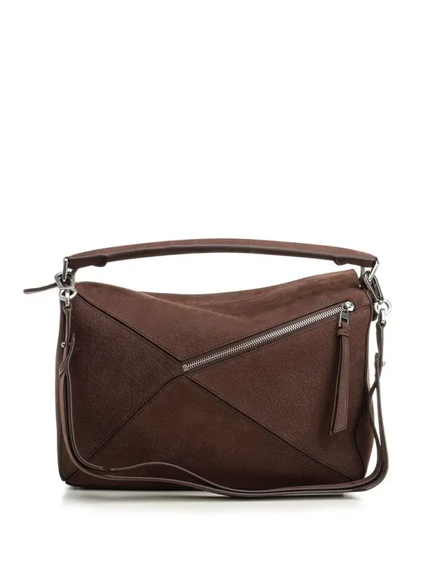 Loewe Large Puzzle Bag - Brown