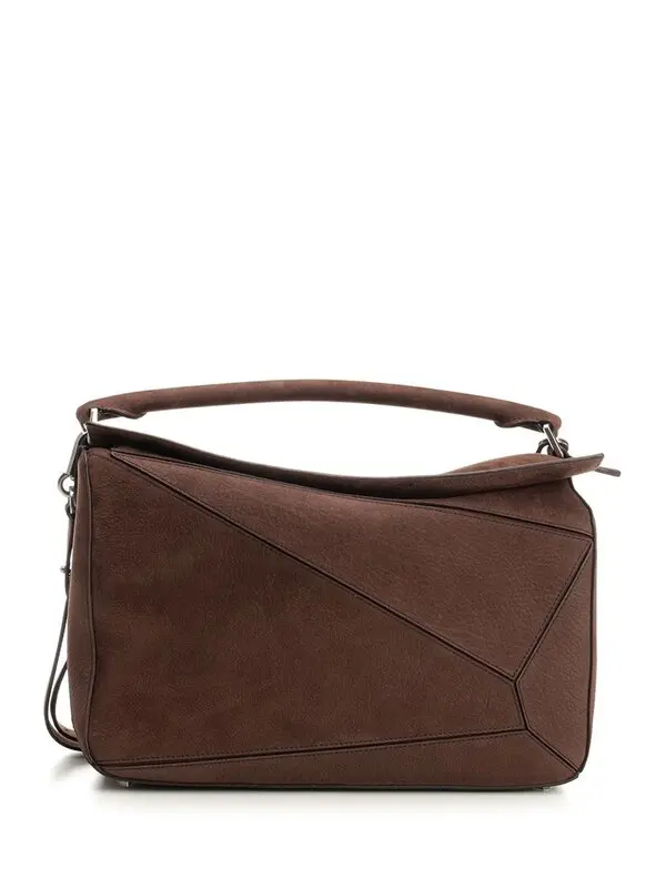 Loewe Large Puzzle Bag - Brown