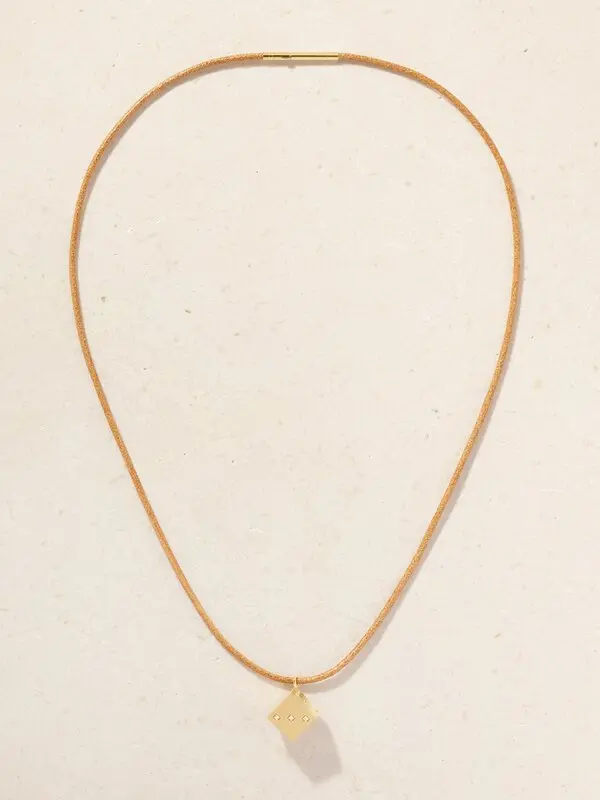 MARIE LICHTENBERG 18-karat And Diamond Dice Charm Necklace