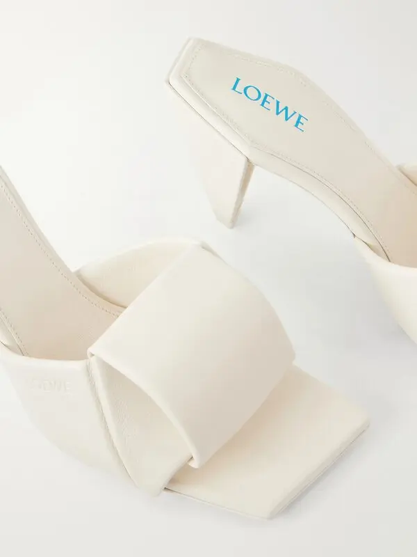 Loewe Origami Slide 85 Leather Sandals