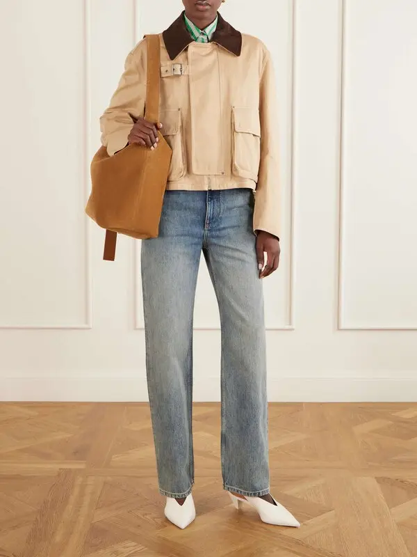 Loewe Anagram-embroidered Mid-rise Wide-leg Jeans