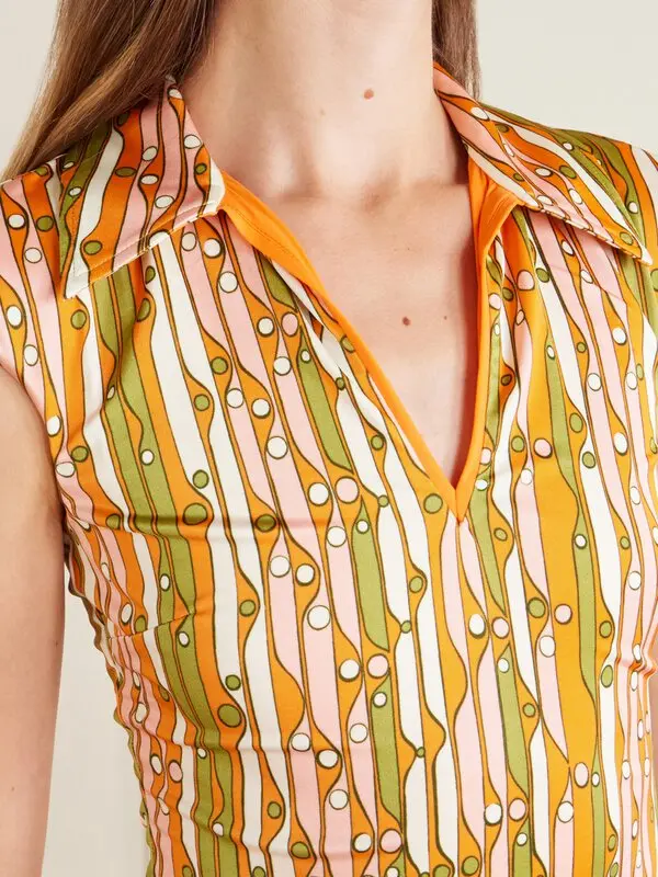 La DoubleJ Smarties' Print Stretch Jersey Top - Pink
