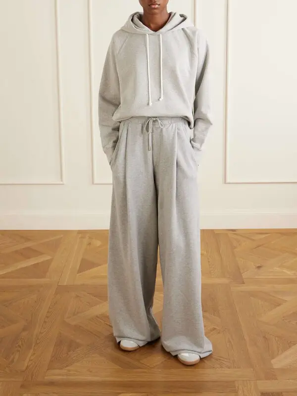 JIL SANDER Cotton-jersey Wide-leg Sweatpants