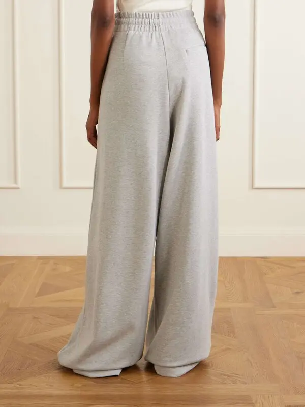 JIL SANDER Cotton-jersey Wide-leg Sweatpants