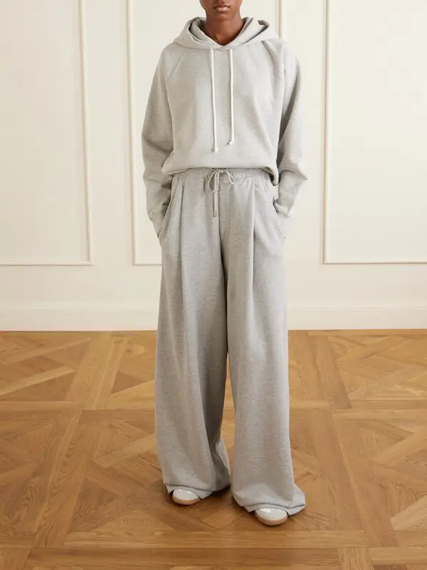 JIL SANDER Cropped Cotton-jersey Hoodie