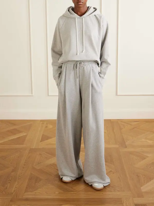 JIL SANDER Cropped Cotton-jersey Hoodie