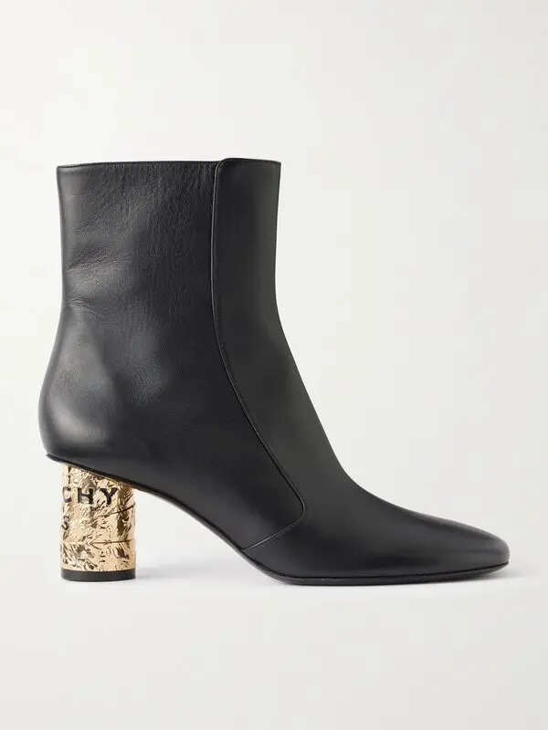Givenchy Tape 65 Leather Ankle Boots - Black