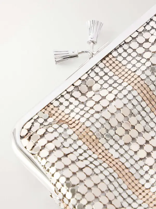ANYA HINDMARCH Maud Tassel Chainmail Clutch