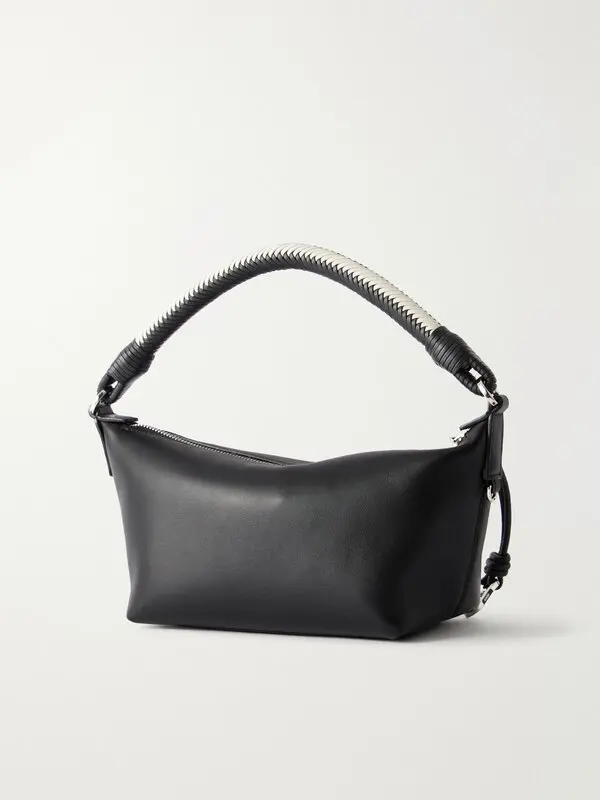 Loewe Cala Leather Shoulder Bag - Black
