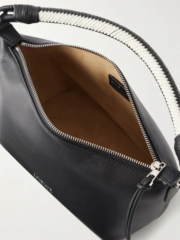 Loewe Cala Leather Shoulder Bag - Black