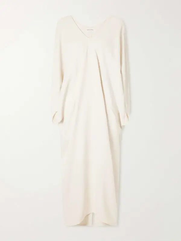THE FRANKIE SHOP Lila Kaftan Ponte Maxi Dress - Ivory