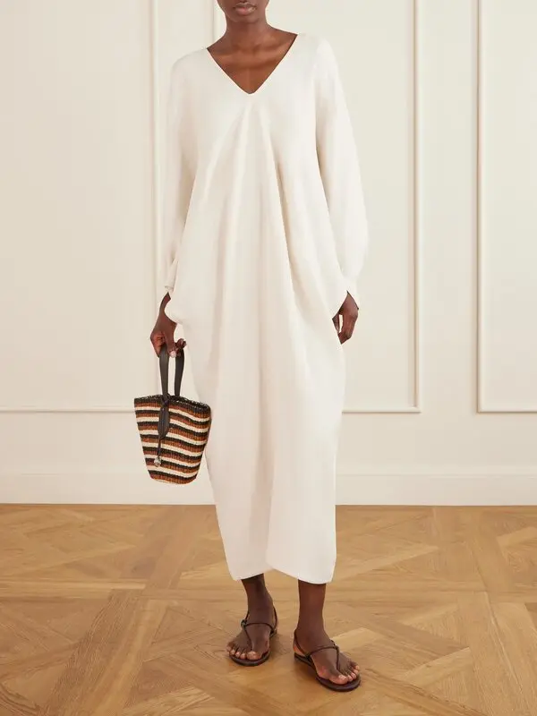 THE FRANKIE SHOP Lila Kaftan Ponte Maxi Dress