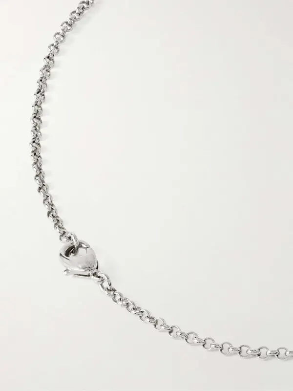 Khaite Keefe Palladium-coated Pendant Necklace