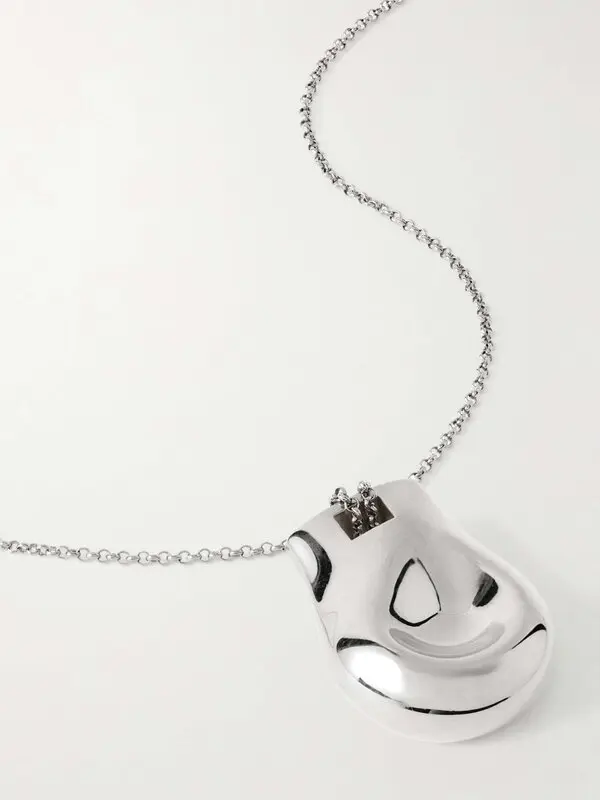 Khaite Keefe Palladium-coated Pendant Necklace