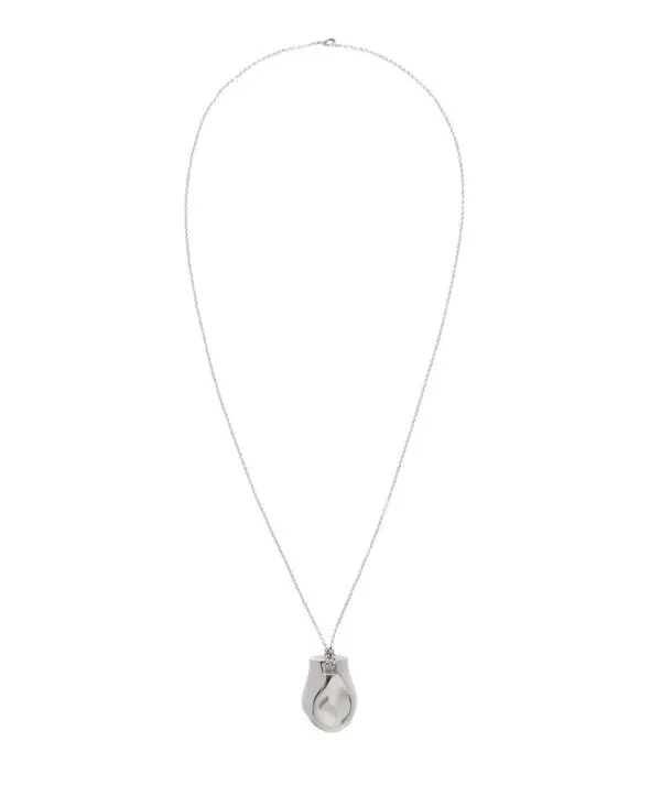 Khaite Keefe Palladium-coated Pendant Necklace - Silver