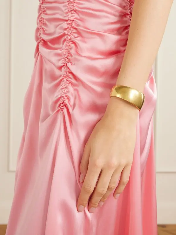Khaite Keefe 18k -plated Brass Cuff Bracelet - Gold