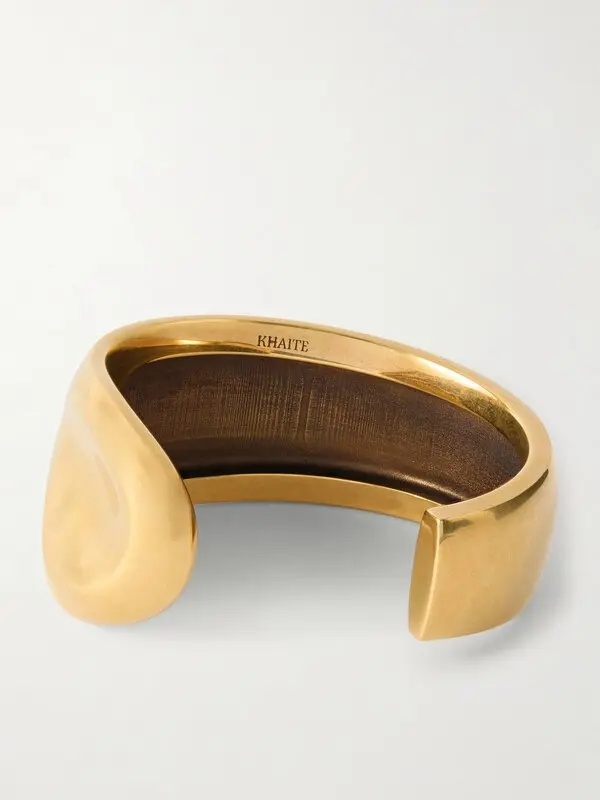 Khaite Keefe 18k -plated Brass Cuff Bracelet - Gold