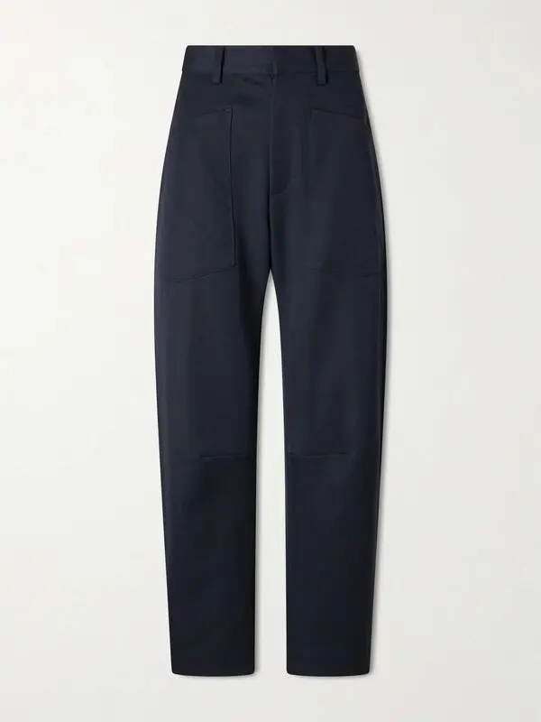 NILI LOTAN Shon Wool-gabardine Straight-leg Pants