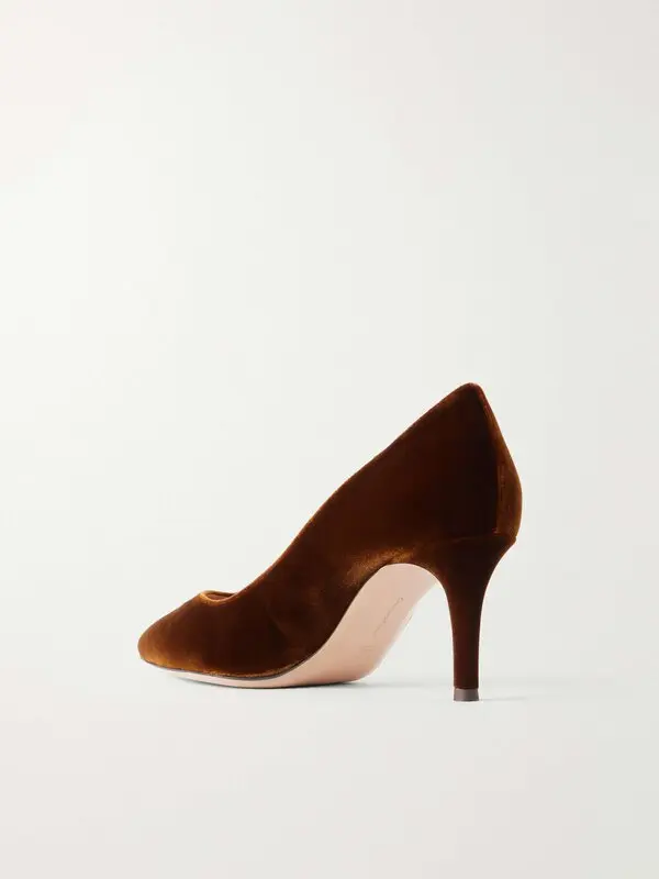 GIANVITO ROSSI 70 Velvet Pumps