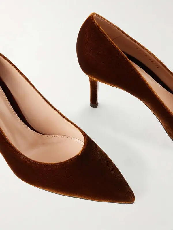 GIANVITO ROSSI 70 Velvet Pumps