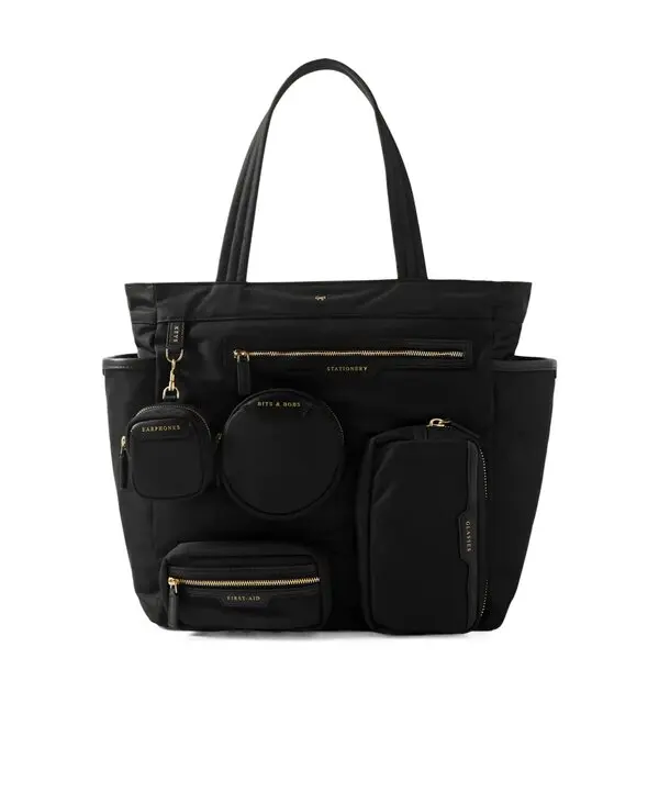 ANYA HINDMARCH Commuter Leather-trimmed Tote